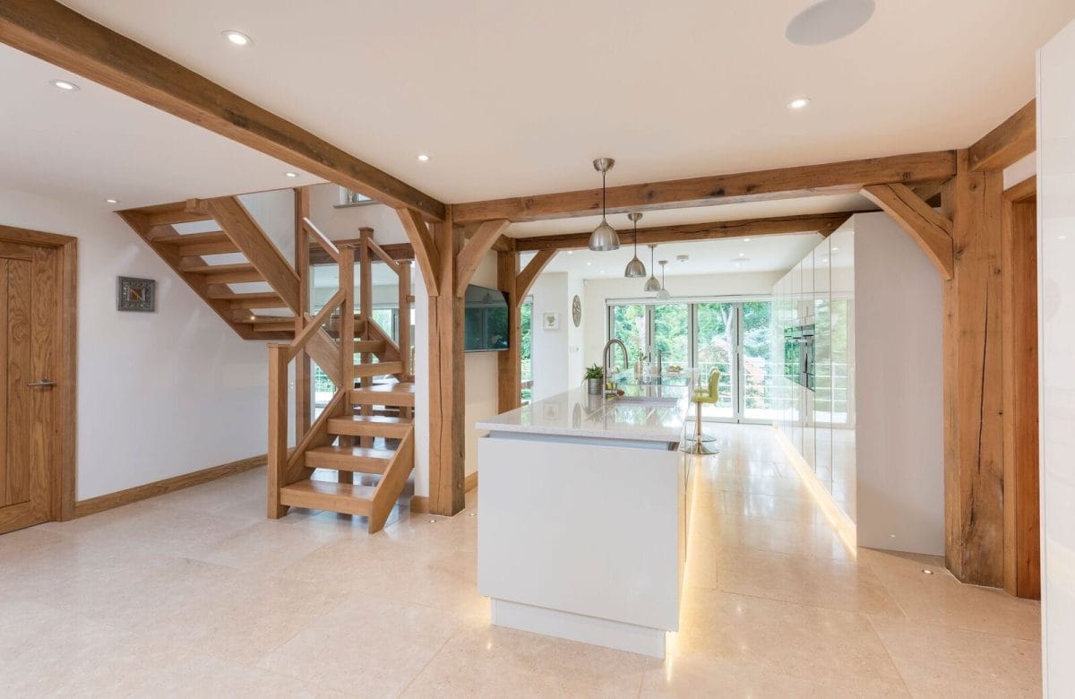 Beautiful Border Oak Home with our handleless Kitchen - Classic Interiors