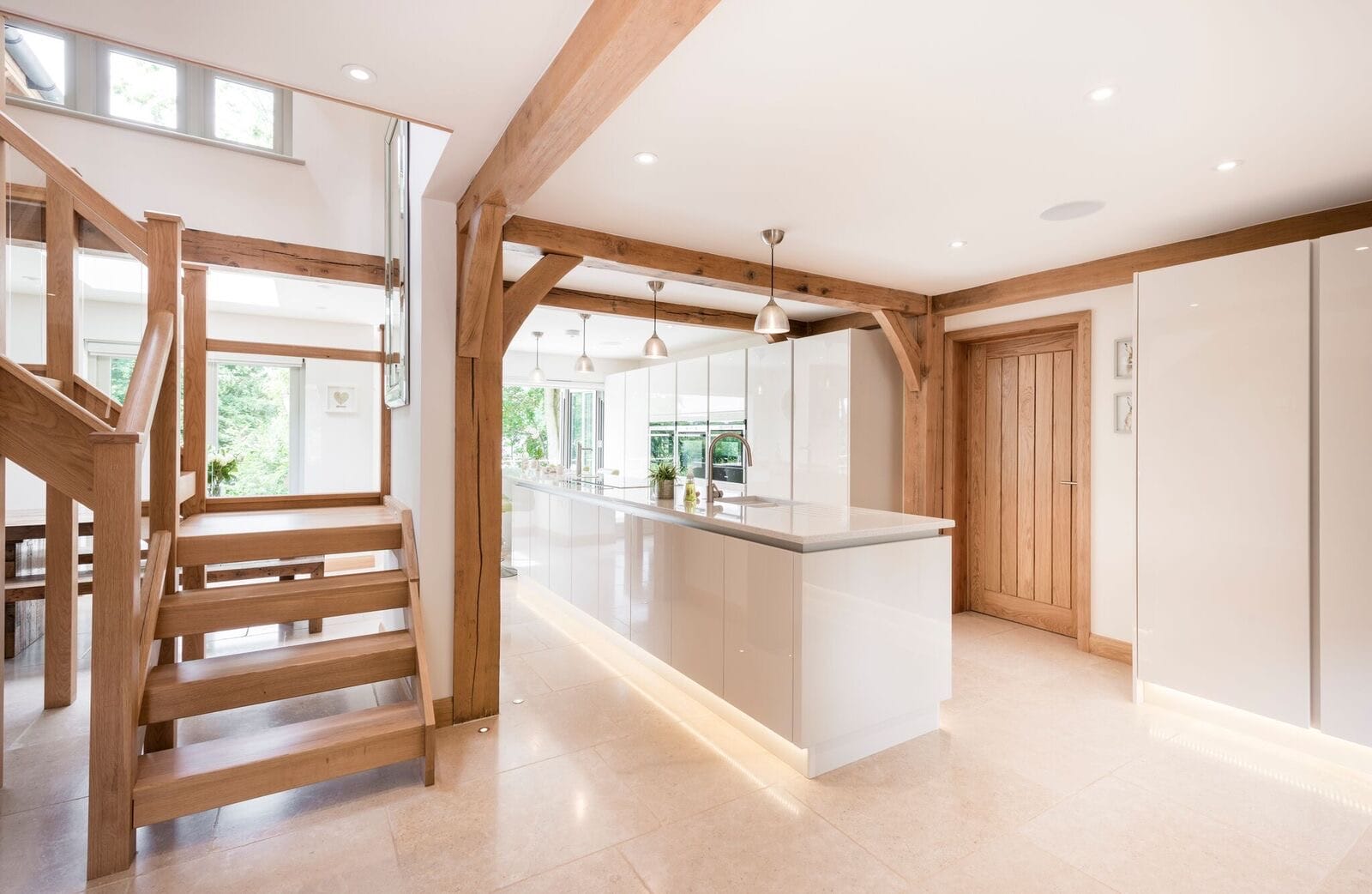 Beautiful Border Oak Home with our handleless Kitchen - Classic Interiors