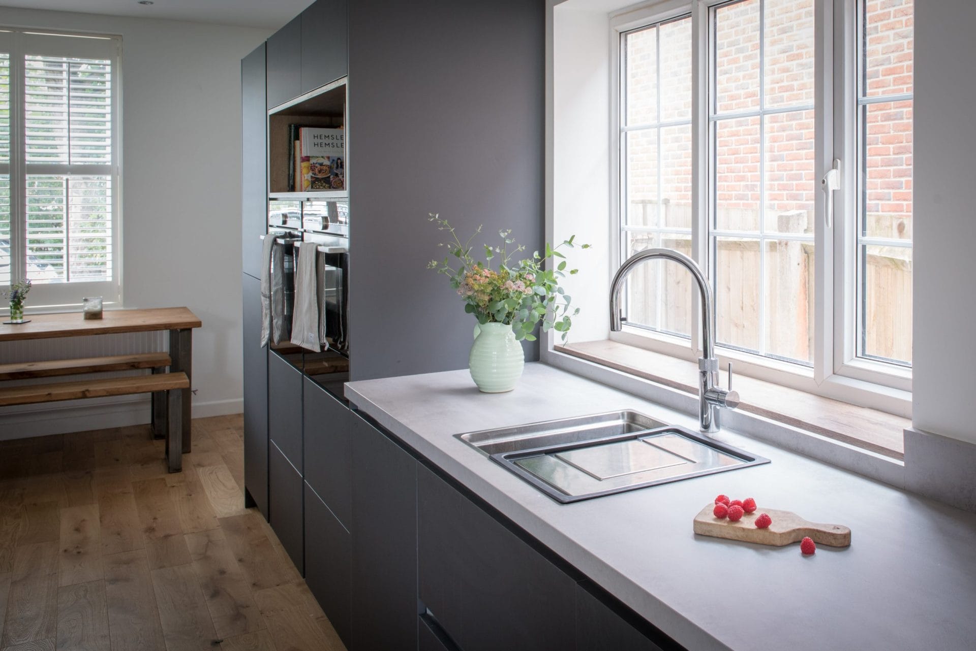 Dark Grey Ultra Matte Kitchen Project | Classic Interiors