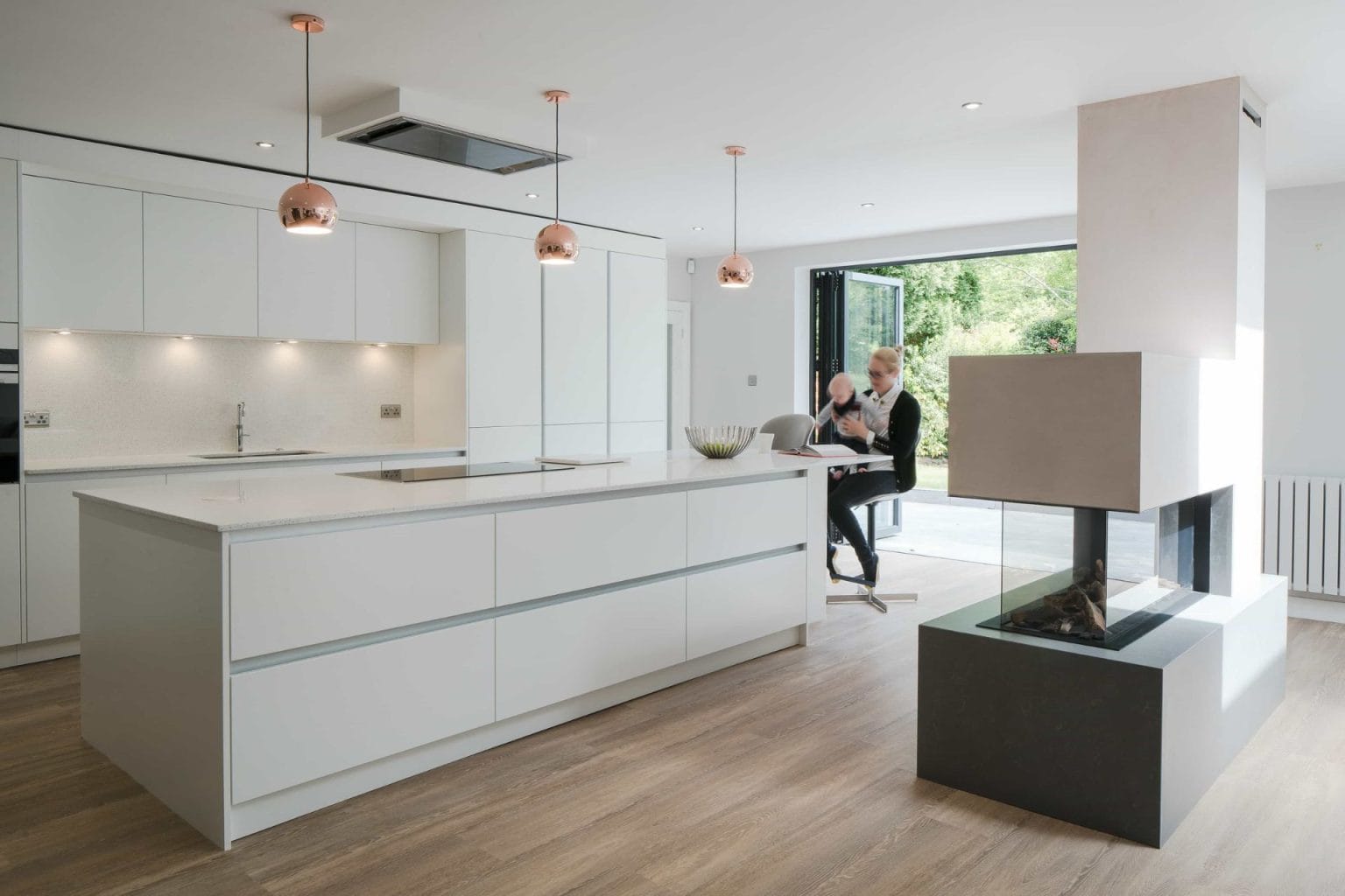 Stunning White Matt Kitchen Extension - Classic Interiors