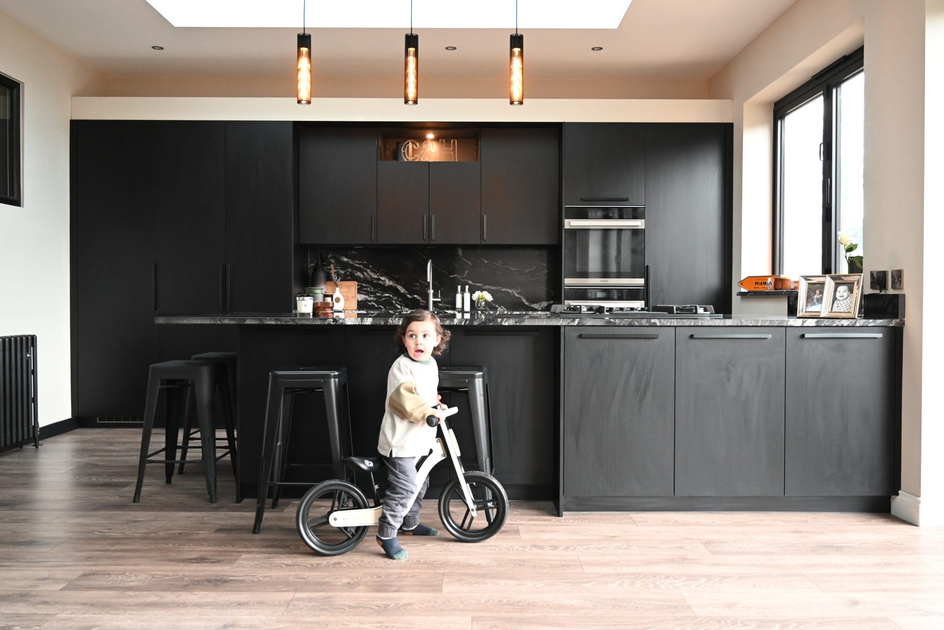 Dark & Dramatic Luxury German Kitchen - Classic Interiors