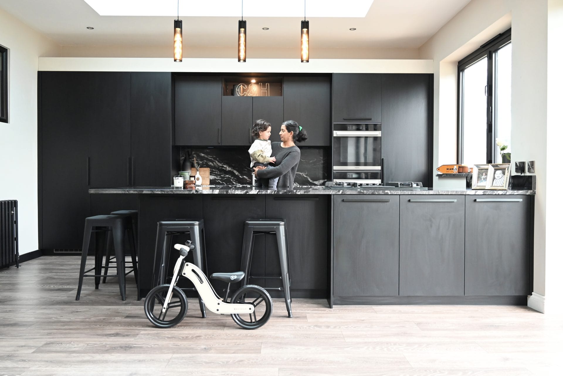 Dark & Dramatic Luxury German Kitchen - Classic Interiors